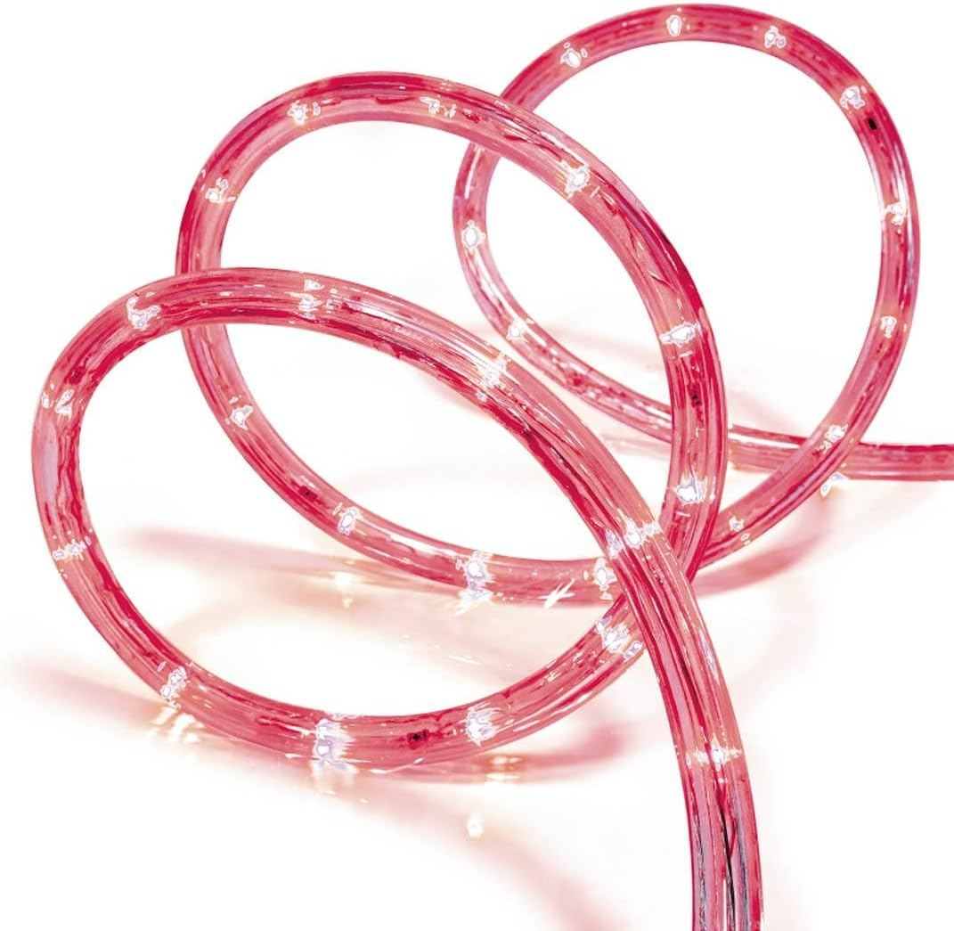 LED Connectable Red Rope Light, 10M Length, MAX up to 50M, Indoor ...