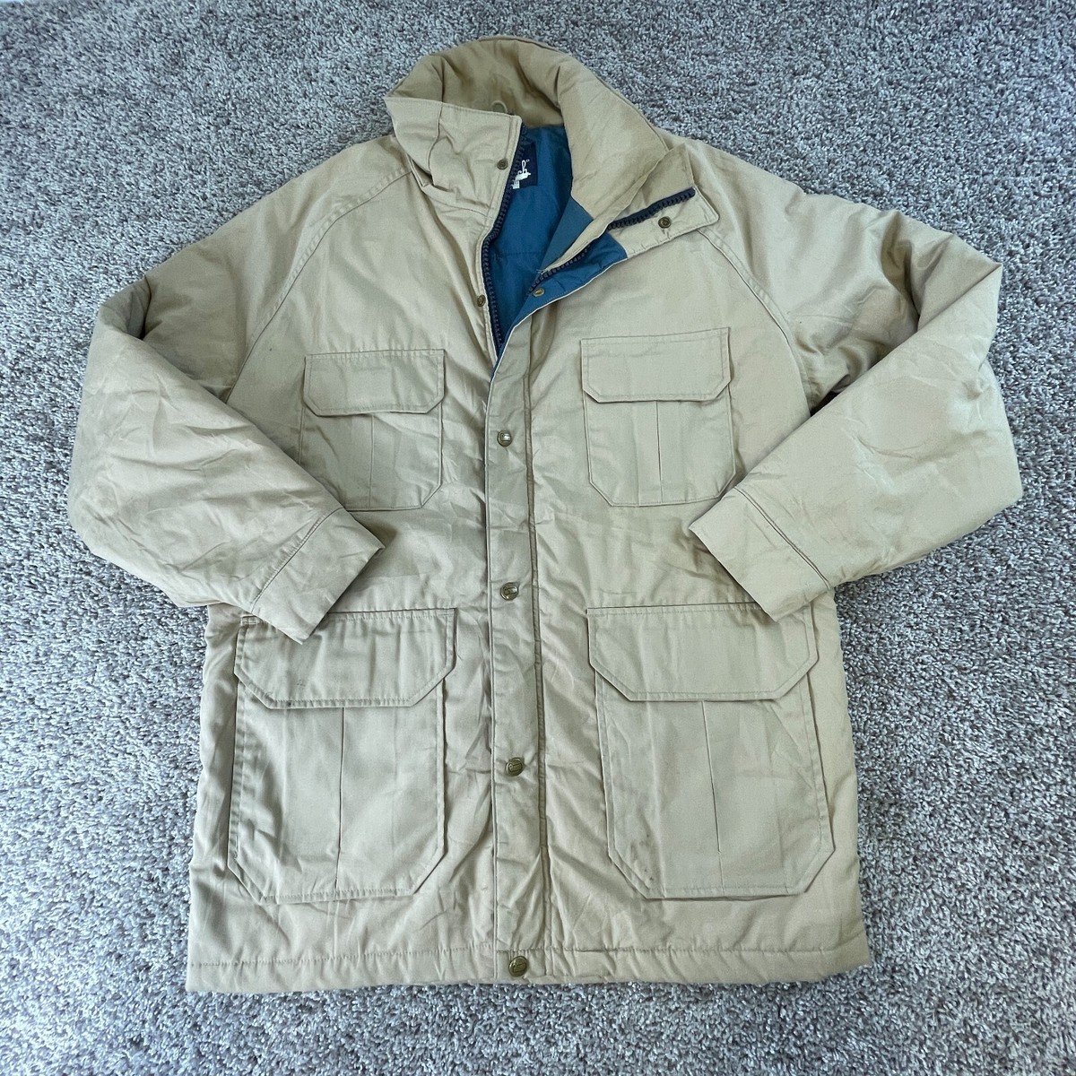 Vintage Woolrich Jackets Mens Medium Brown Zip Field Barn Vintage Woolrich Jackets Mens Medium Brown Zip Field Barn