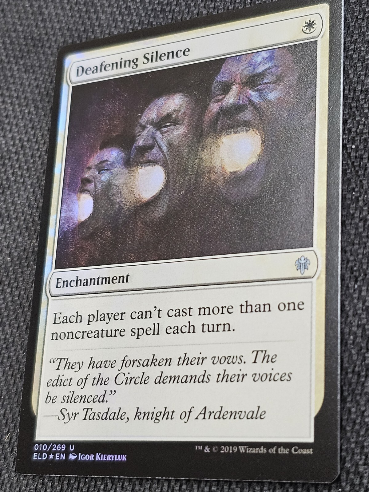 MTG ~ FOIL ~ Deafening Silence ~ ELD Throne of Eldraine ~ #010 | eBay