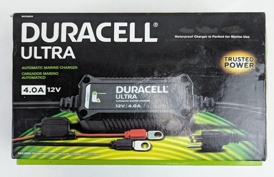 Duracell Ultra - Automatic Marine Charger - 4.0A - 12V - Waterproof ...