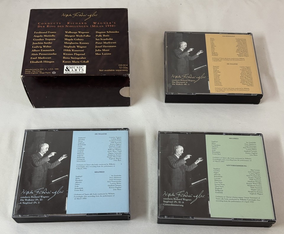 CD box set ~ Wilhelm Furtwangler WAGNER - DER RING DES NIBELUNGEN Milan 1950 | eBay