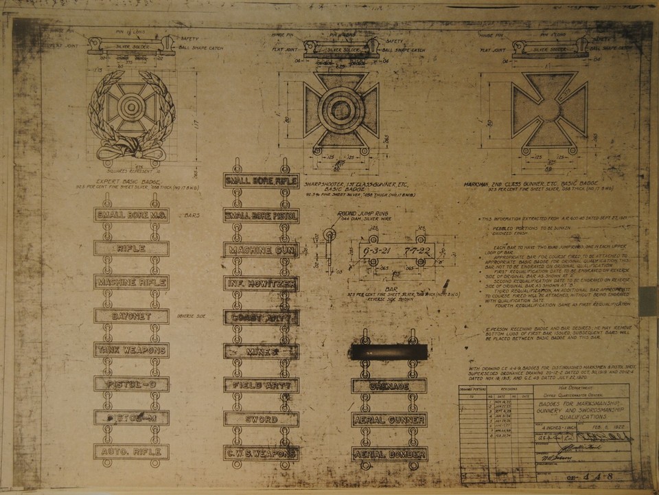 2850+ WW1/WW2 US plans schematic drawings of webbing, equipment, tools ...