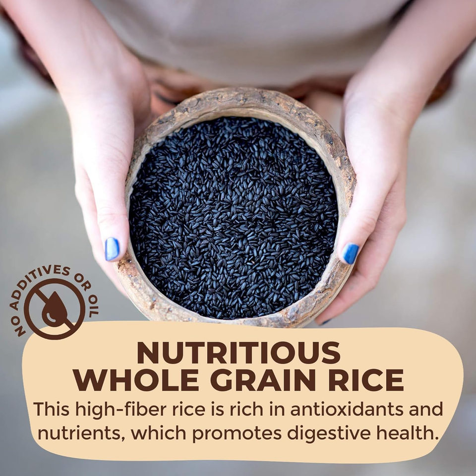 Bulk Organic Forbidden Rice - Black Rice Organic, Purple Rice, Black ...