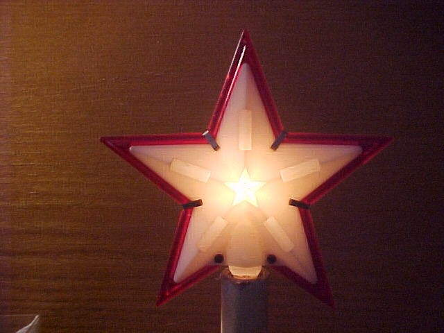 Vintage 1949 Plastic C-7 PARAMOUNT Christmas Tree Top Star-Cat. No. 735 ...