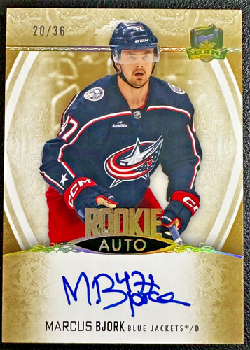 MARCUS BJORK 2022-23 Upper Deck The Cup Gold Spectrum Rookie Autograph ...