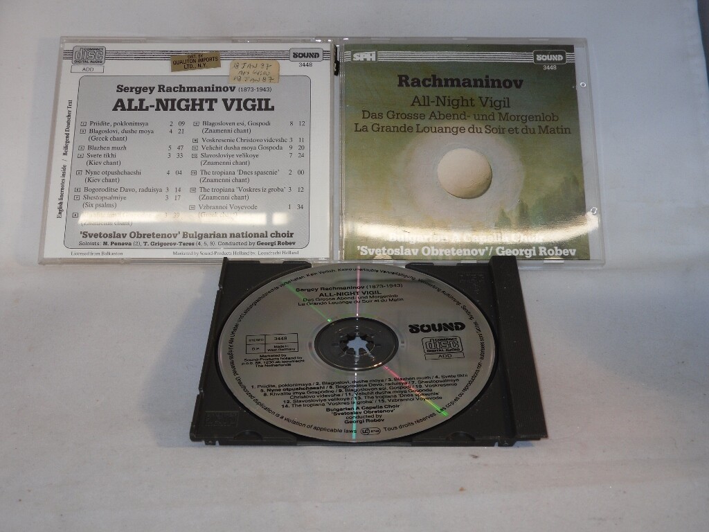 Rachmaninov - All Night Vigil Bulgarian National Choir C ** Free Shipping** | eBay