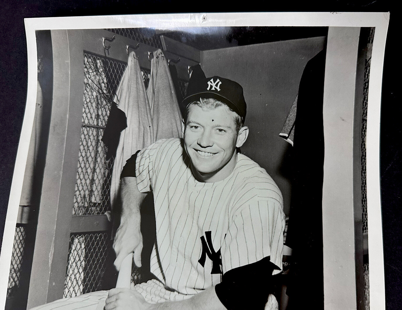 original 1950's MICKEY MANTLE RAWLINGS ADVISORY STAFF 8 X 10 BASEBALL ...