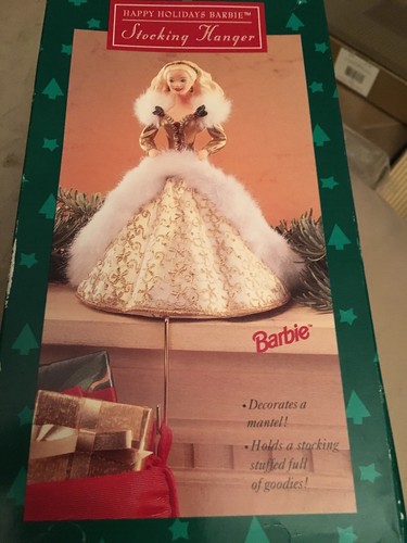 Hallmark Holiday Barbie Stocking Hanger 1995 – Original Box! And Barbie ...