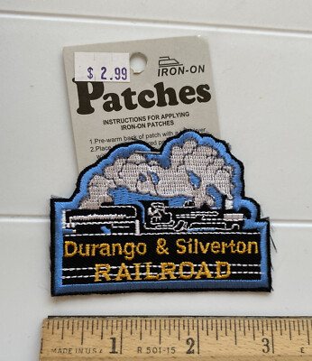 NIP Durango & Silverton Railroad Colorado Souvenir Embroidered Iron-on Patch | eBay