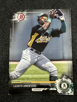 2017 Bowman Draft Black 1/1 Paper #BD-135 Lazarito Armenteros RC Card ...