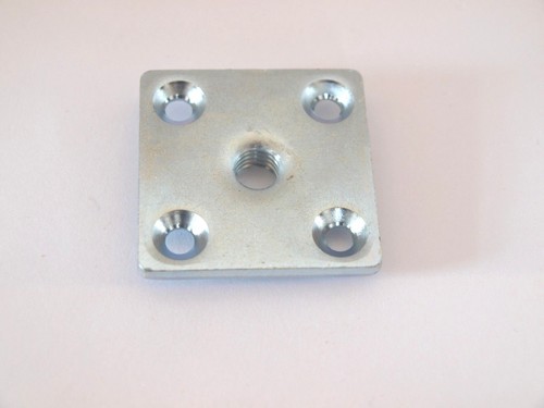 Set Of 4 Leg Fixing Mounting Plates Brackets Level Plates With M8 Metal ...