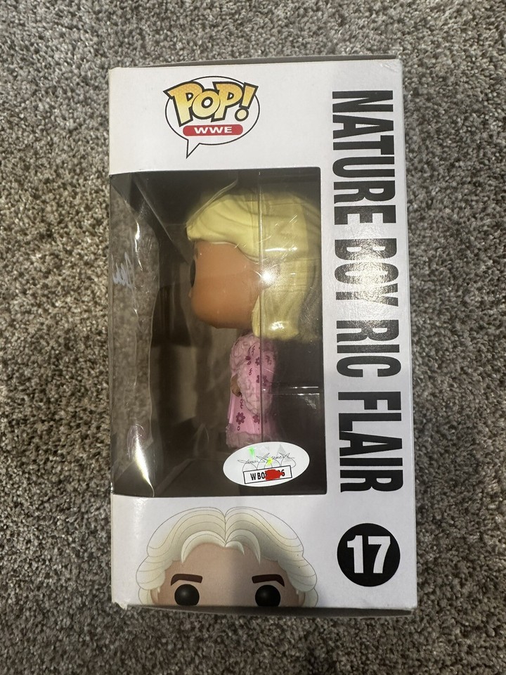Ric Flair Signed WWE Funko Pop #17 Nature Boy James Spence Auth. COA W ...