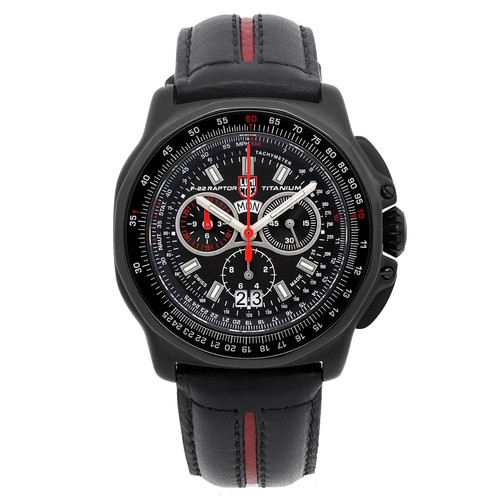 Luminox F22 Raptor 44mm Chronograph Titanium Black Dial Quartz Men ...