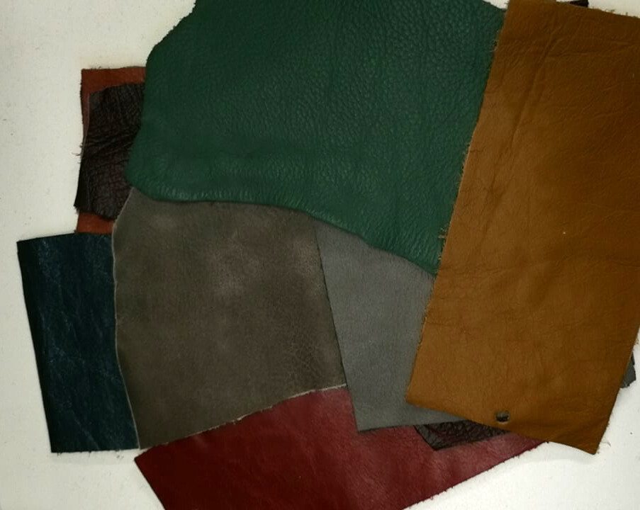 Italian REAL Leather COWHIDE OFFCUTS bronze white black 90g 0.8/1.1 MM ...