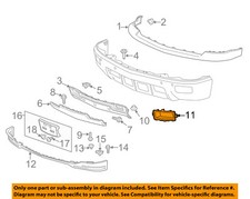 Chevrolet GM OEM Front Bumper-foglight Fog Light Bezel Trim Left ...