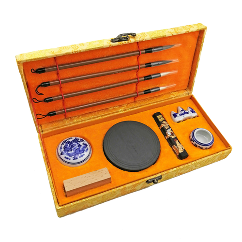 10pcs/set Chinese Traditional Calligraphy Art Ink Stone Holder Ink ...