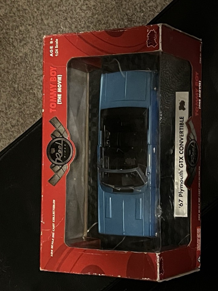 Reel Rides 1:24 1967 Plymouth GTX Convertible Blue Diecast Car Tommy ...