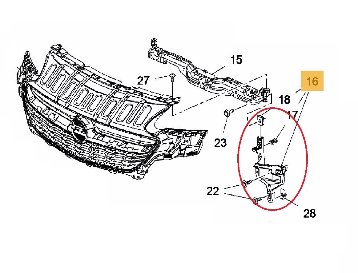 Genuine Vauxhall Corsa E Front N/S Left Side Headlight Bracket 39003558 ...