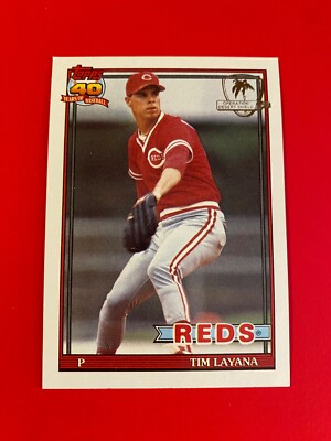 1991 Topps Desert Shield #627 TIM LAYANA Cincinnati Reds | eBay
