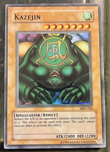 Yu-Gi-Oh TCG Kazejin Holo MRD-EN026 Unlimited Mint Unplayed Card | eBay
