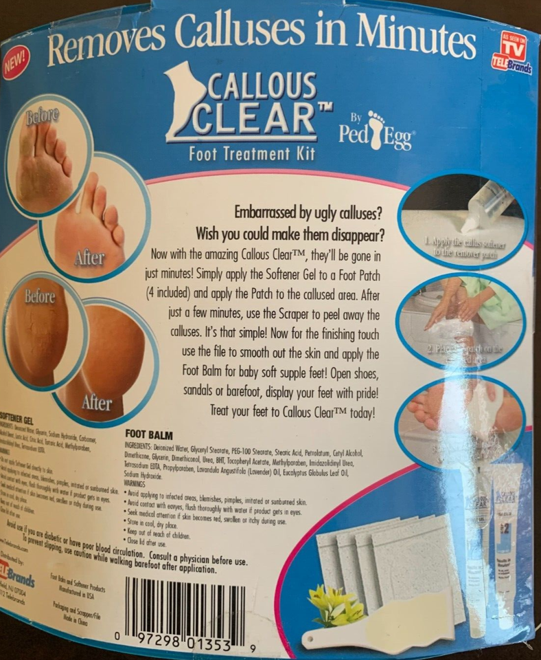 Callous Clear Foot Treatment Kit Deluxe | eBay