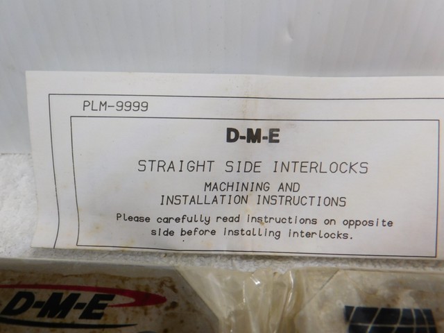 (2) DME PLM-0004 Straight Side Interlock Male 4" Injection Mold ...