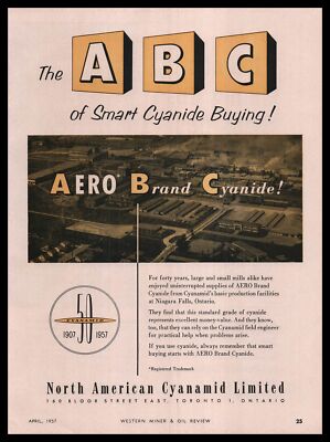 1957 North American Aero Brand Cyanamid Limited Toronto Ontario Vintage ...