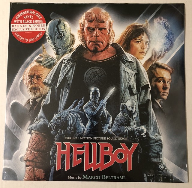HELLBOY ORIGINAL MOTION PICTURE SOUNDTRACK LP BLUE WITH BLACK SMOKE ...
