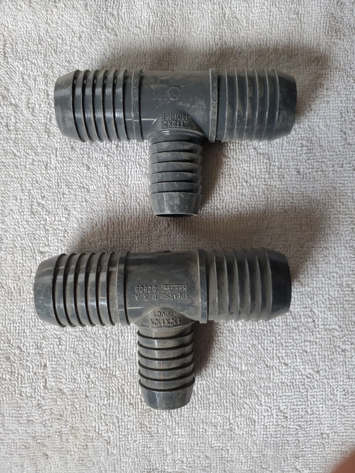 Spears 1401-168 PVC 1-1/4" -1/4" " Hose Barb Reducing Insert Tee Fitting for sale online | eBay