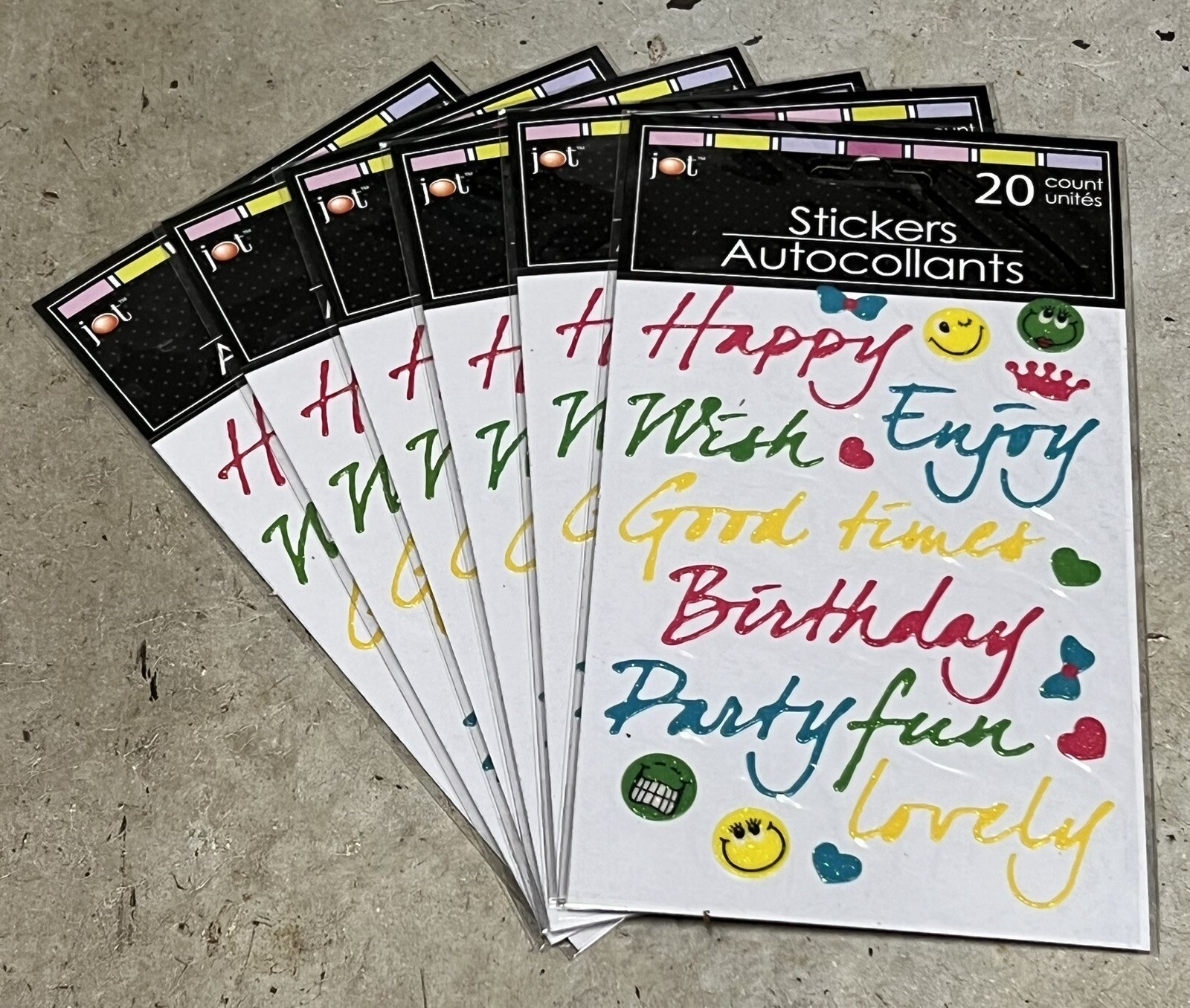 Jot Stickers Autocollants Lot of 32 Packs NEW | eBay