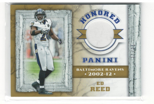 2017 Panini Honored Jerseys Prime #6 Ed Reed Jersey /25 - NM-MT | eBay