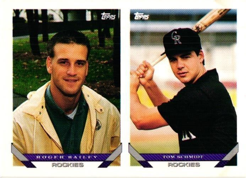 1993 TOPPS BASEBALL TOM SCHMIDT ROGER BAILEY #433 | eBay