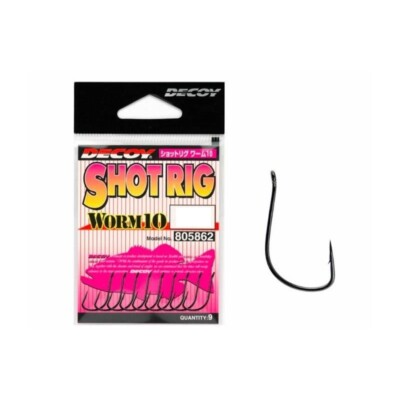 Brand New - Decoy Worm 10 Drop Shot Wacky Fishing Hook - Choose Size ...