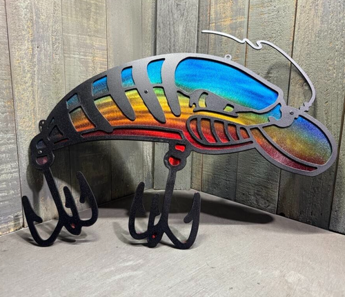 Metal Fishing Lure Custom Name Plasma Cut Sign Art Fishing Lake | eBay