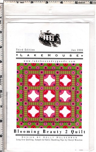 "Blooming Beauty 2 Quilt" ©Holy Holderman Lakehouse Quilting Pattern ...