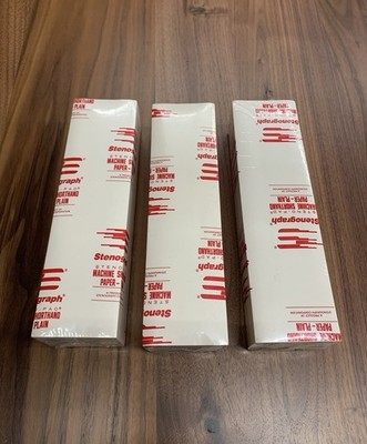 Stenograph Machine Steno Pad Shorthand Paper Sealed - 3 Pieces | eBay
