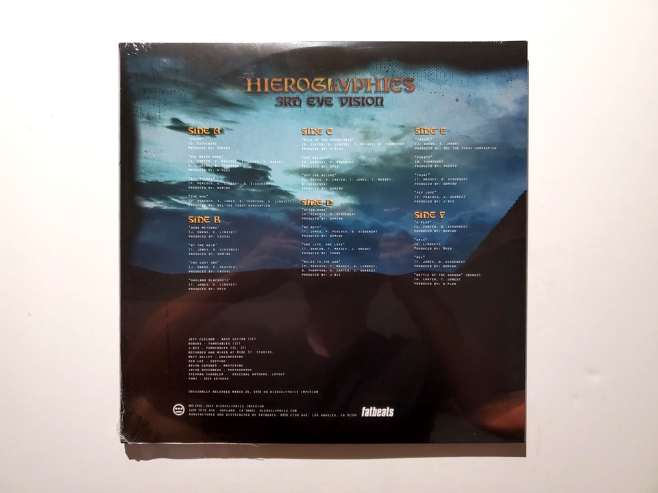 HIEROGLYPHICS - 3RD EYE VISION **Gold Color Vinyl**Limited 300** 3 LP ...