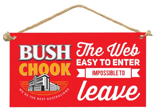 Bush Chook Beer Wooden Sign plaque personalised Country Bar,GARAGE ...