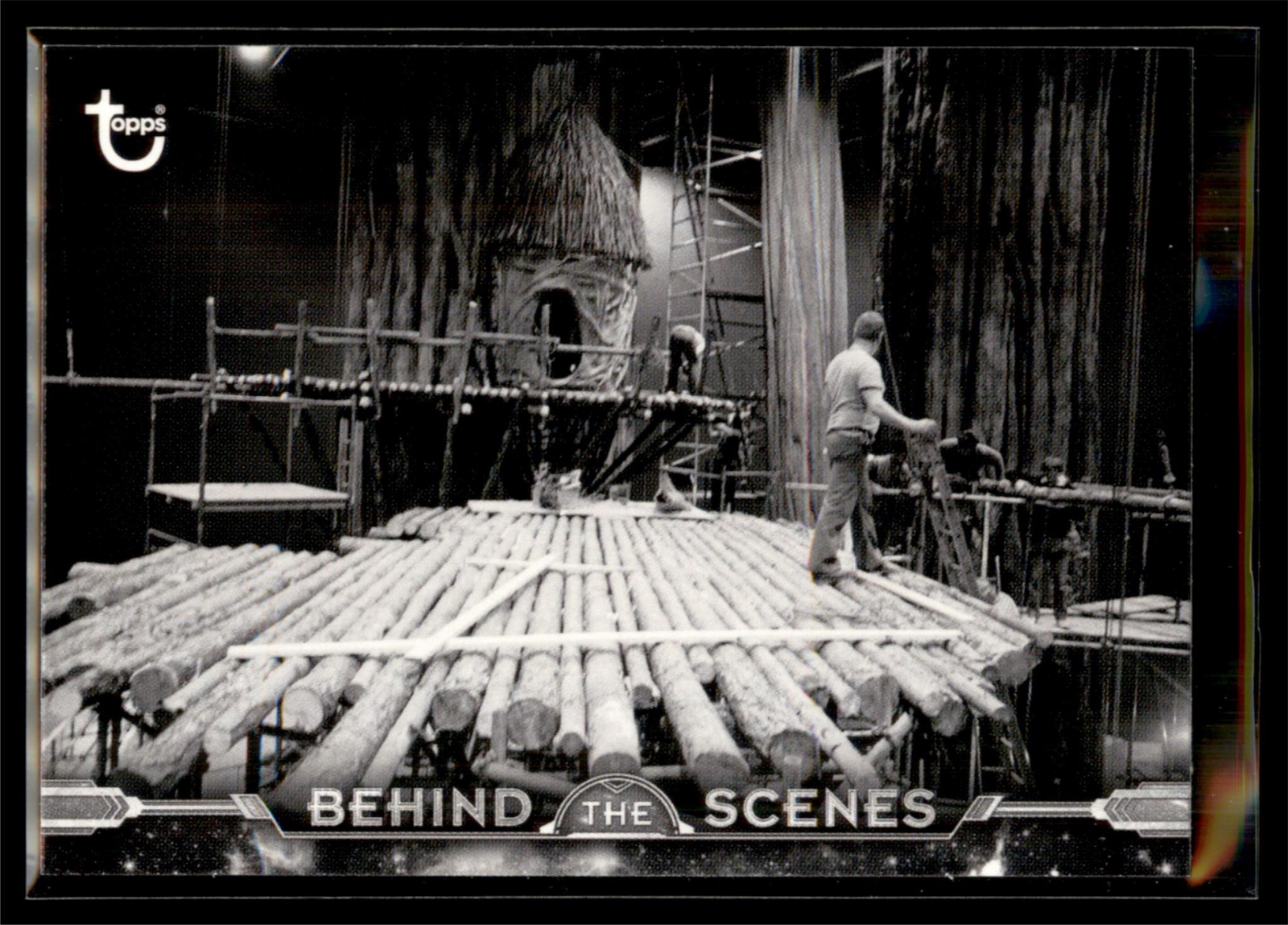 2020 Topps Star Wars ROTJ Black & White Behind the Scenes Building Ewok ...