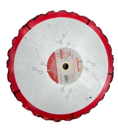 Oshlun SBR-CH14 14-Inch Carbide Chunk Blade w/ 1" Arbor for Rescue ...