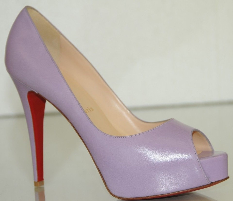 New Christian Louboutin Hyper Prive 120 Lilac Purple Hidden Platform ...