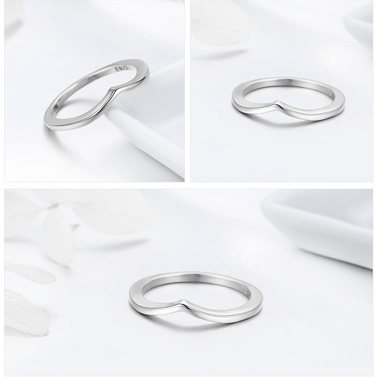 Women Elegant 925 sterling silver Shining Wish Rings Best Simple styles ...