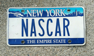 REAL NEW YORK STATE LICENSE PLATE AUTO NUMBER CAR TAG # NASCAR VANITY ...