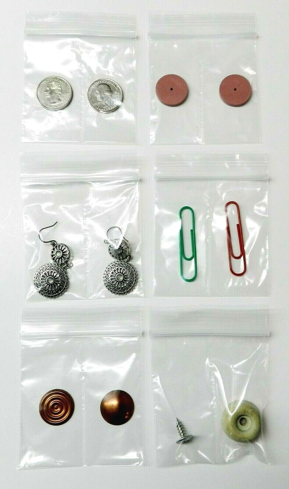 3" Zip Seal SplitBags 2-Compartment with Center Split Divider Clear 3x3 ...