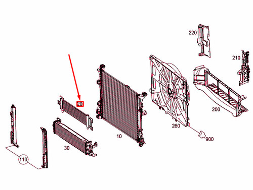 NEW MERCEDES-BENZ B W242 TOP WATER COOLER A2465000703 OEM | eBay