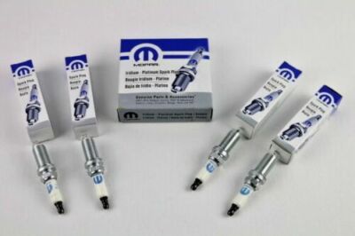 2013-2020 Chrysler Dodge Jeep Ram Fiat Set of 4 Spark Plugs Mopar OEM ...