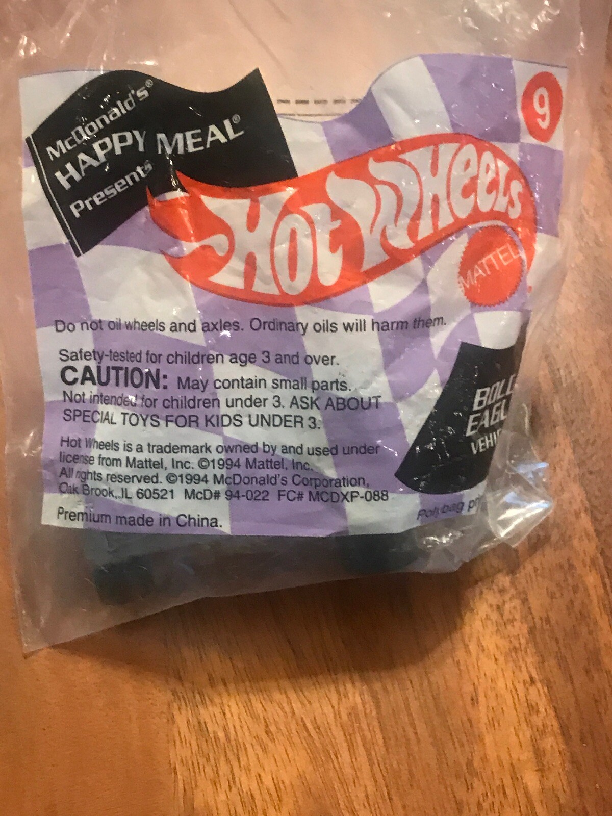 McDonald's Happy Meal 1994 Hot Wheels #9 BOLD EAGLE Single Toy Diecast ...