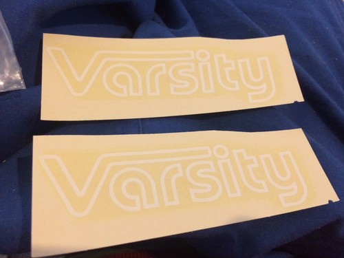 NOS Schwinn Varsity white decal x2. Pair | eBay