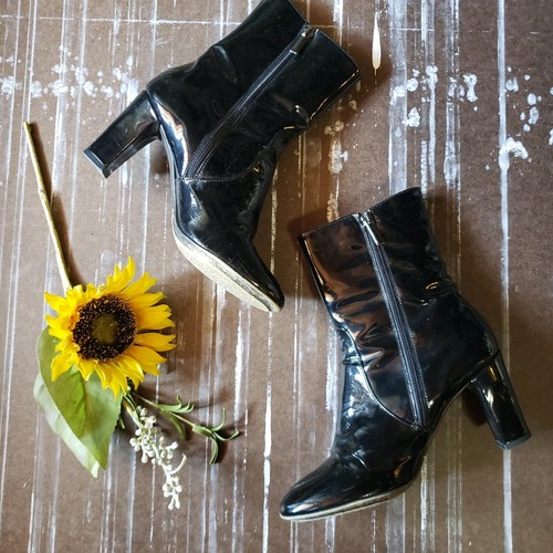 Aquatalia Womens Sz. 7.5 patten leather Boots | eBay