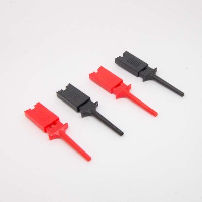 10pcs Convenient Fine Test Clip Mini Grabber SMD IC Hook Probe Jumper ...